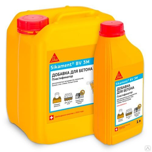 Пластификатор Sika Sikament BV 3M для бетона 5 л купить за 680 руб. в ...